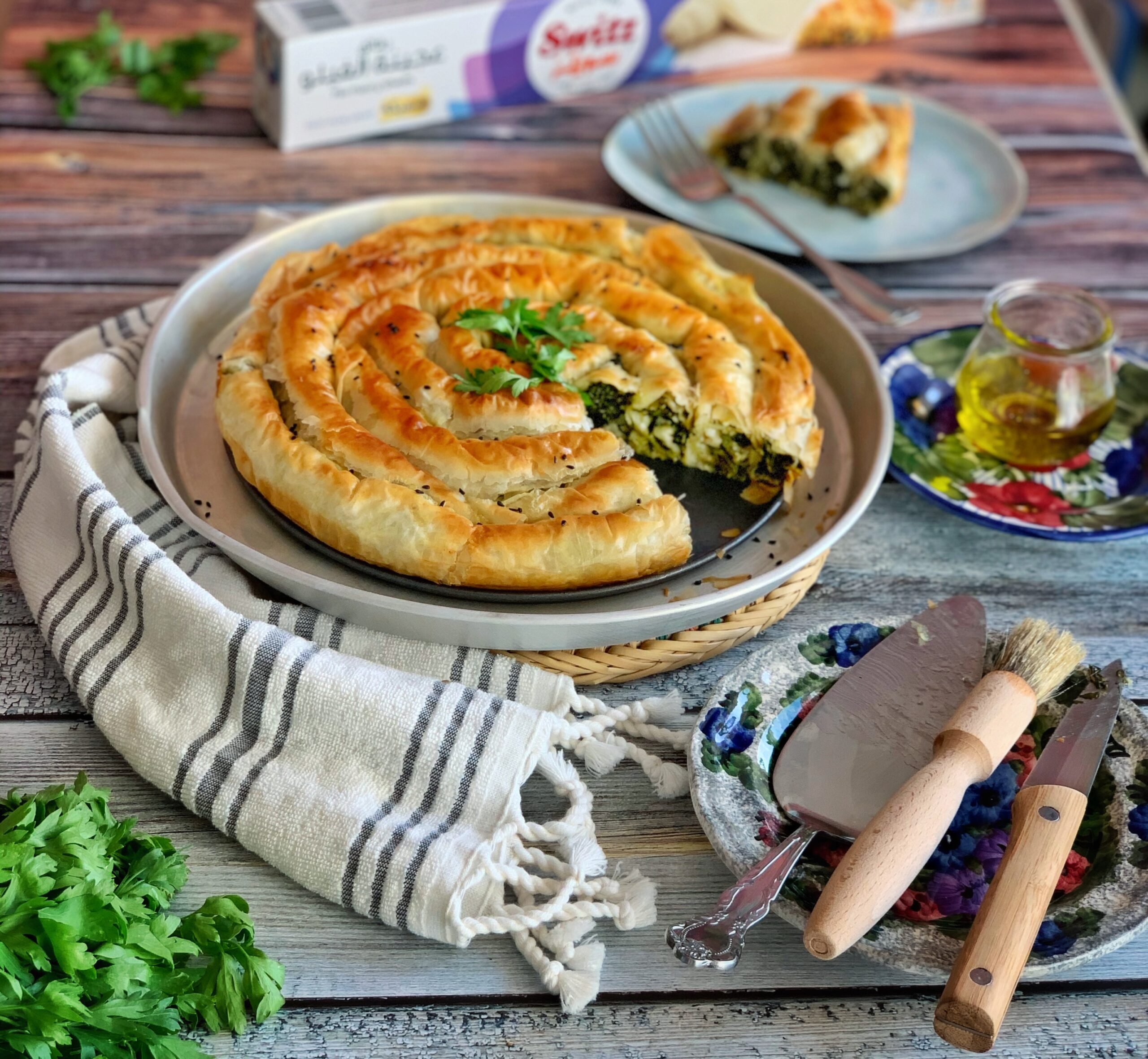 Spinach & Feta Filo Pie | A Savory Mediterranean Classic