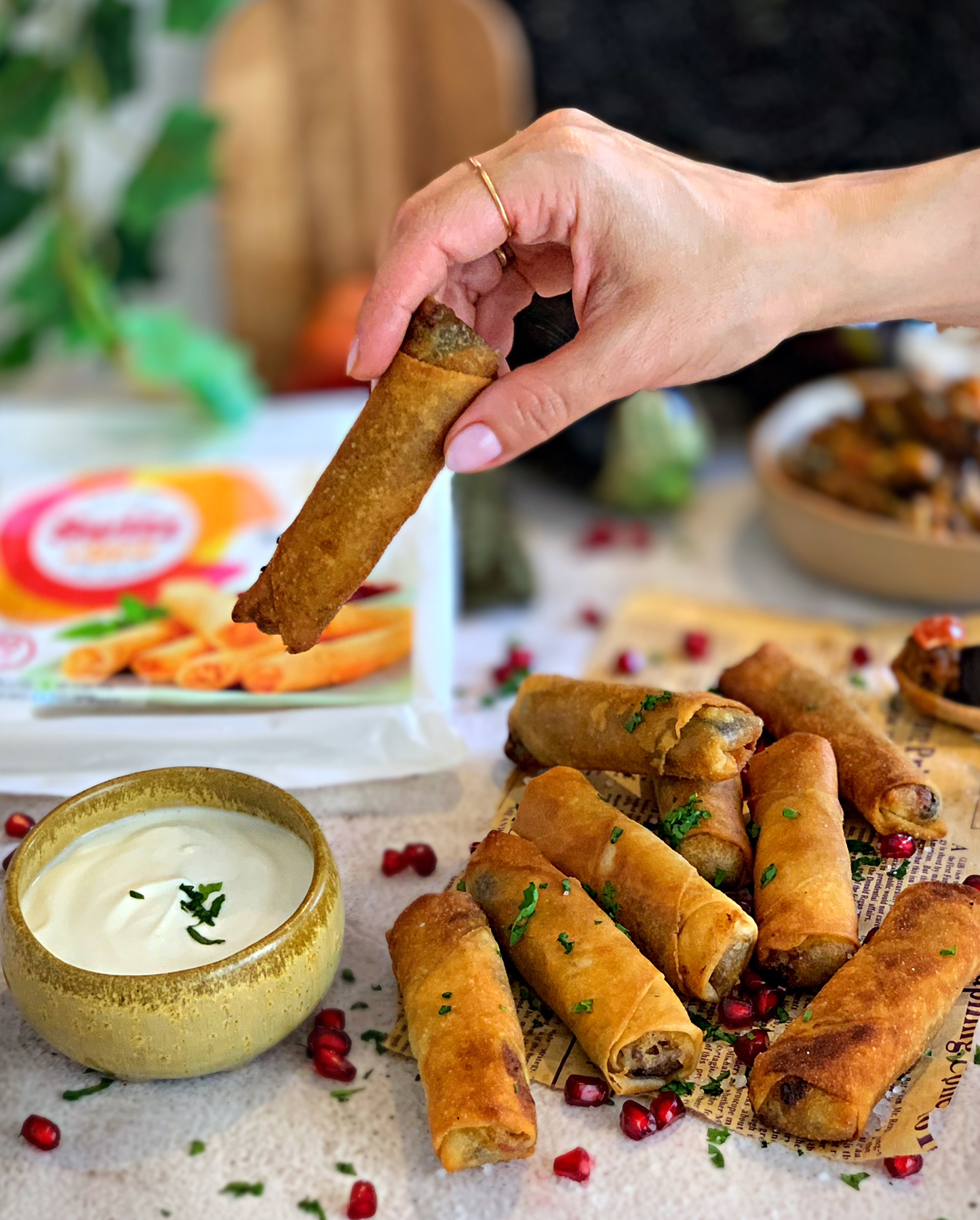 Enjoy Moussakan Spring Rolls | A Delicious Mediterranean Twist